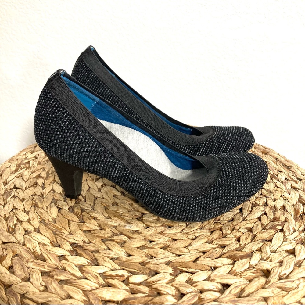 Beta Brand Late To The Gate Black Heels - Gem